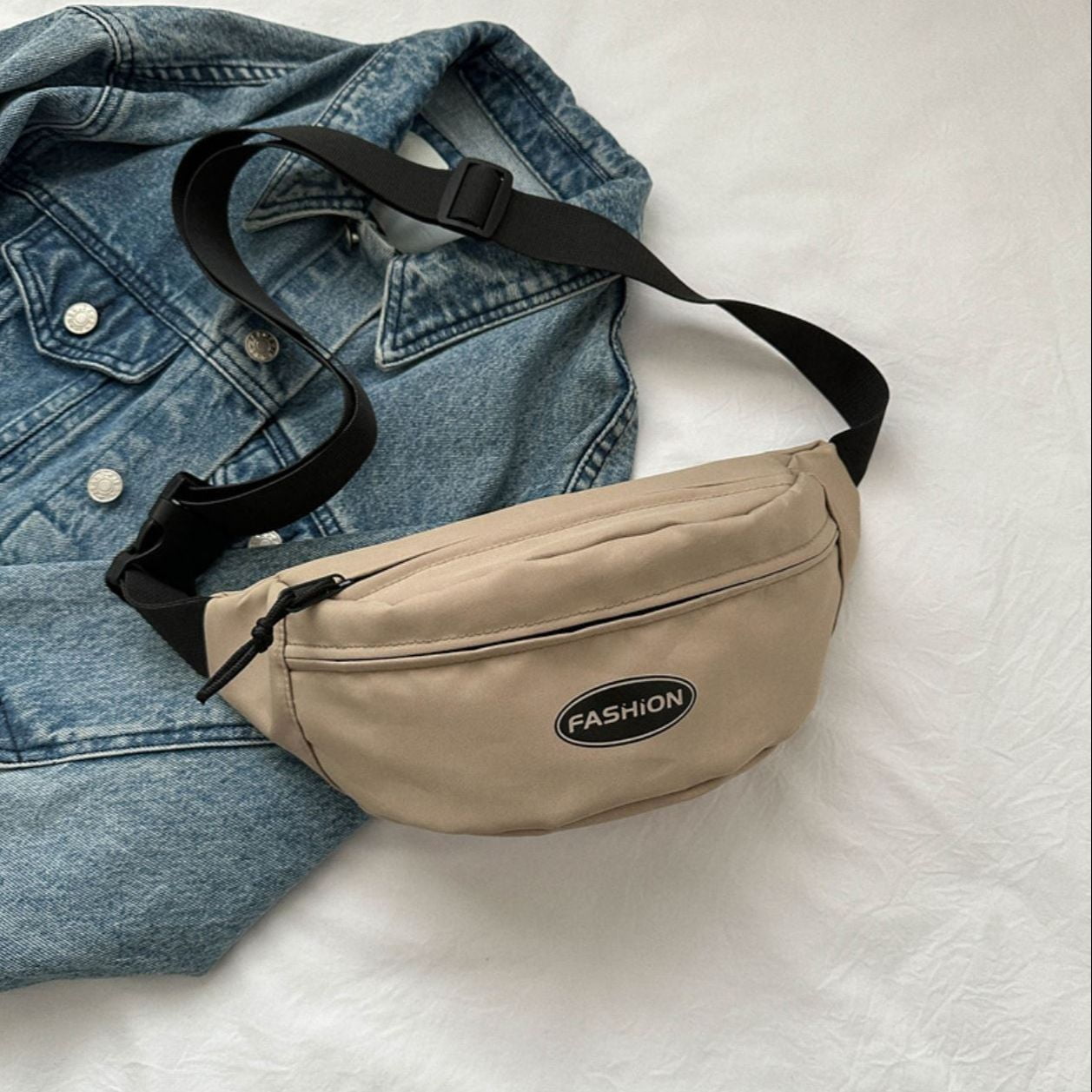 Minimal BTS Inspired Korean Fanny Bag – Pebbles Nepal