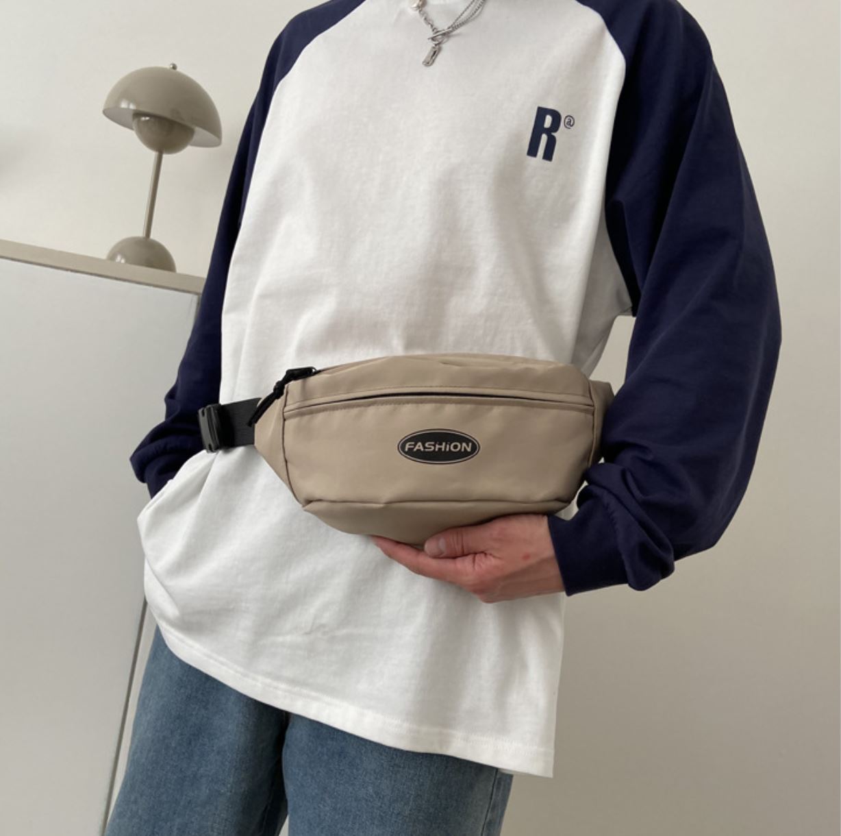 Minimal BTS Inspired Korean Fanny Bag – Pebbles Nepal