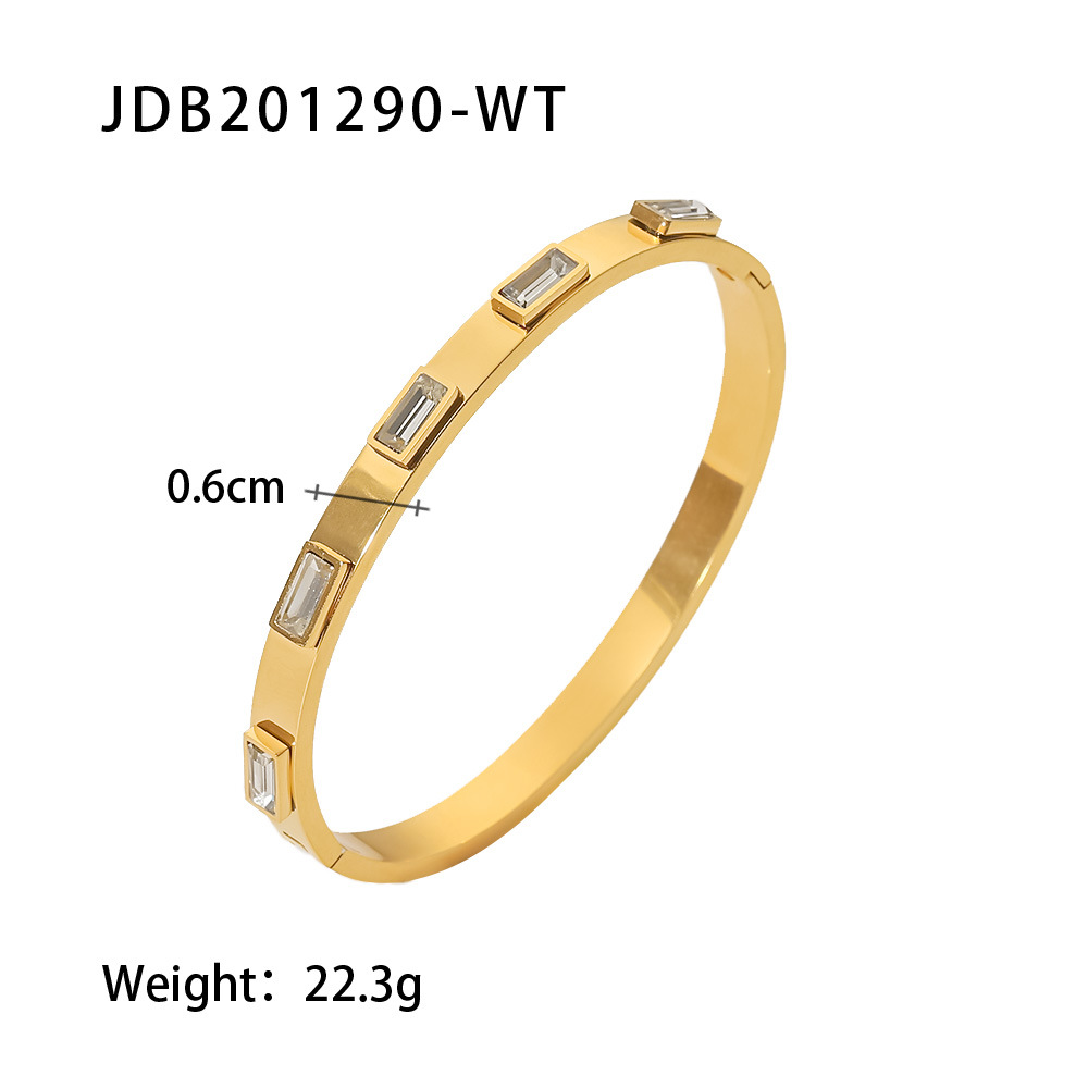 Stainless Steel Retro Bracelet Trendy AD Bracelets Aesthetic Hand ...
