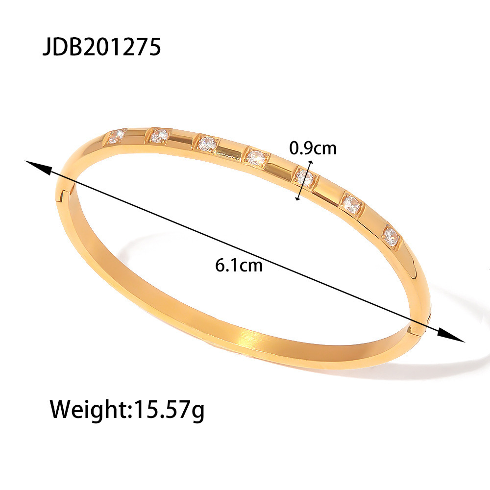 Stainless Steel Retro Bracelet Trendy AD Bracelets Aesthetic Hand ...