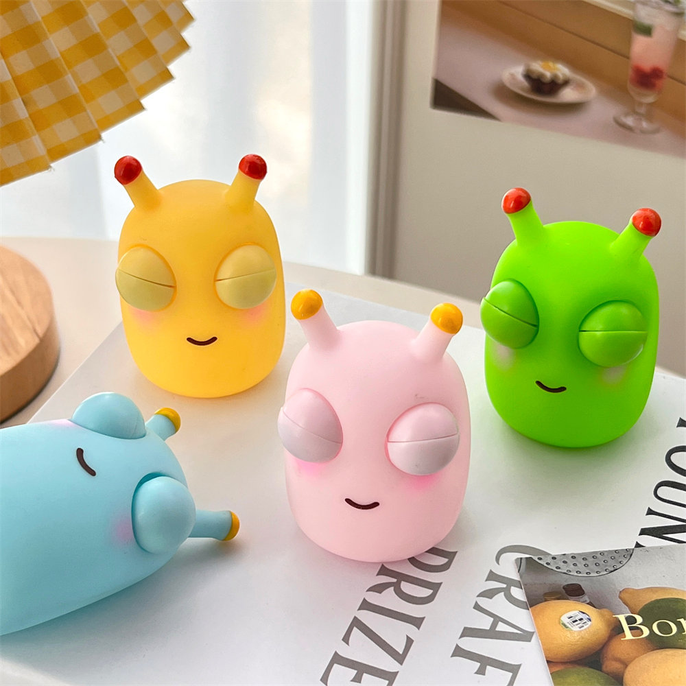 Pink Viral Pop Up Fidget Toy Cute Eye Bug Fun Squeeze Small Squishy ...