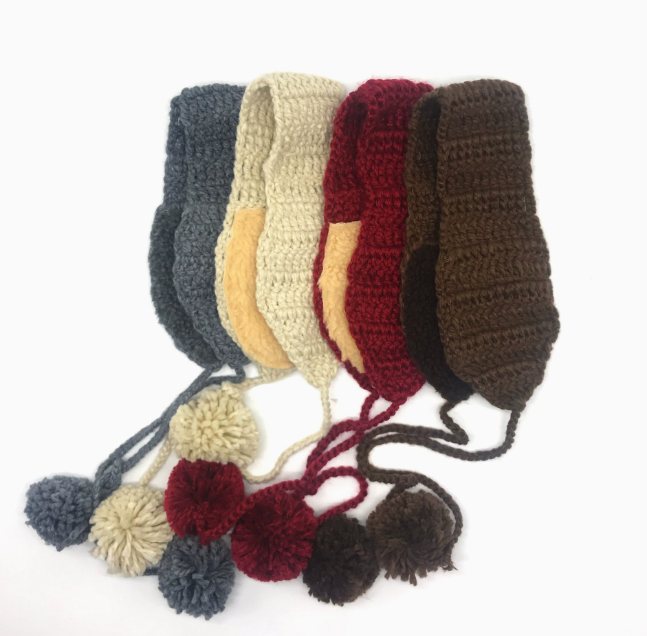 Handmade Knitted Wool Earmuffs Ear Protection – Pebbles Nepal